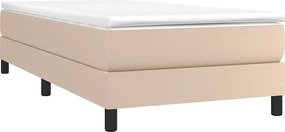 Rám postele s boxspringem cappuccino 100x200 cm umělá kůže 3120687