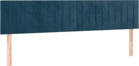 Box spring postel s matrací tmavě modrá 180x200 cm samet 3127629