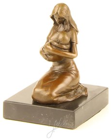 Bronzová socha soška - Maminka s miminkem