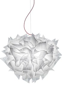 Slamp Veli Couture large suspension, závěsné designové svítidlo s červeným kabelem, 4x12W E27, prům. 60cm
