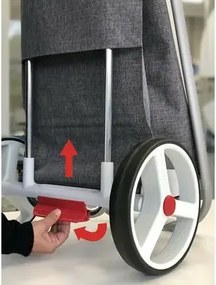 Rolser Com Tweed Polar 8 Black Tube taška na kolečkách, modrá