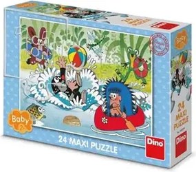 Dino Puzzle Krtek ve vodě / 24 dílků maxi / od 2 let