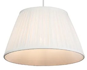 Retro závěsná lampa krémová 35 cm - Plisse