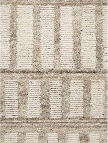 Krémový ručně tkaný vlněný koberec 80x150 cm Boho 1.0 Linara – Vikosa