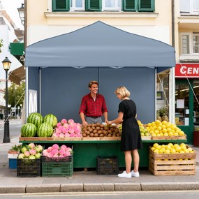 Costway Pop Up pavilon Skládací zahradní pavilon s odnímatelnými bočními stěnami