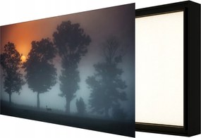 Led Podsvícený Obraz Sarna rámeček černý Canvas Slim 30x40 cm napájecí adaptér