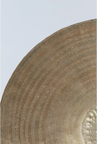 Zlatý antik kovový podnos Larre antique - Ø 57*5 cm