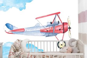 Fototapeta Letadla Malovaná Akvarelem Hladký vinyl 416x254