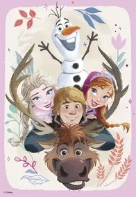 DINO Ledové králoství: Anna a Elsa / 2x77 dílků / od 5 let