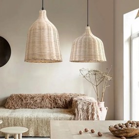 Toolight Natural, stropní závěsné svítidlo 1xE27 APP1646-1CP, přírodní hnědá, OSW-05114