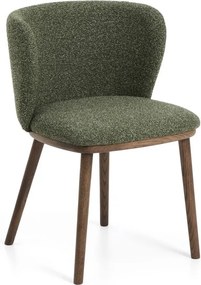 Zelené čalouněné jídelní křeslo Ciselia – Kave Home