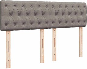 Box spring postel s matrací taupe 140x190 cm textil 3287462