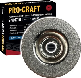 Procraft S49X10  /MS350 - brusný kotouč pro brousky na nože