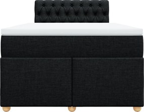 Box spring postel s matrací černá 120x190 cm textil 3286628