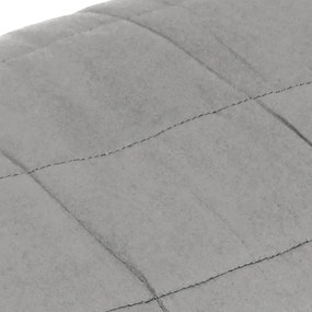 Zátěžová deka šedá 220 x 230 cm 15 kg textil 3154791