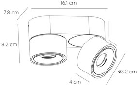 Lucide 35911/16/31 - LED Stmívatelné bodové svítidlo YUMIKO 2xLED/8W/230V bílá