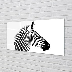 akrylový obraz Ilustrace zebra 100x50 cm
