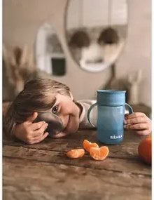 Beaba Hrnek trénovací 360° Blue 340 ml 12m+