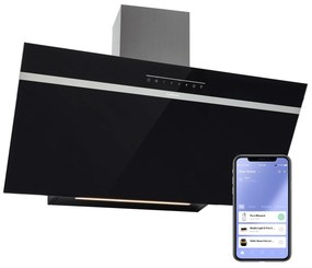 Klarstein Ava 90 Smart, digestoř, 90 cm, nástěnná, Wi-Fi, A++, 585 m³/h, dotykový displej