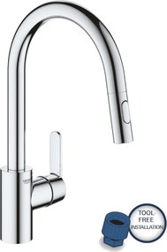 Grohe - Dřezová baterie s výsuvnou sprškou, chrom 31484001ROZ6