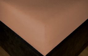 BROTEX Jersey prostěradlo EXCLUSIVE oříškové Rozměr: 140 x 200 cm