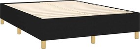 Box spring postel s matrací černá 140 x 190 cm textil 3132307