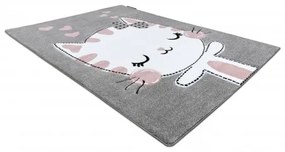 koberec PETIT Koťátko, šedý velikost 160x220 cm | krásné koberce cz