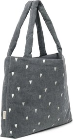 Studio Noos Denim Mom Bag Grey Hearts