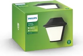 Philips Serres 42W černá / Venkovní nástěnné svítidlo / E27 / IP44 / s