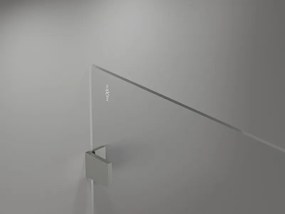 Mexen Lunar sprchová stěna levá 150 x 200 cm, 8mm čiré sklo, broušená ocel, 830-150-000-97-00-L