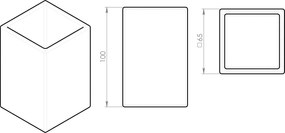 Aqualine Aqualine, VERBENA pohár na postavení, keramika, VE98