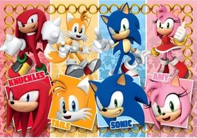 CLEMENTONI Puzzle Ježek Sonic MAXI / 60 dílků / od 4 let