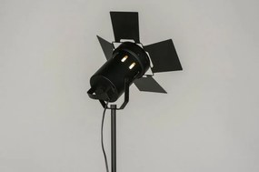 Stojací designová industriální lampa Cinema Logic Black