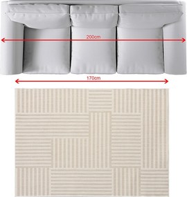 Koberec Mellow Beige II béžový 120x170 cm