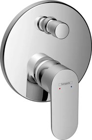 Hansgrohe Rebris S - Páková vanová baterie pod omítku, se zabudovanou bezpečnostní kombinací, chrom 72467000