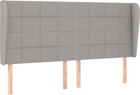 Box spring postel s matrací světle šedá 180 x 200 cm textil 3127981