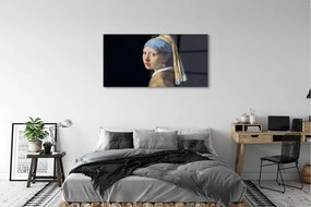 akrylový obraz Art Dívka s perlou 125x50 cm