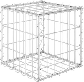 Gabionový vyvýšený záhon krychle ocelový drát 30 x 30 x 30 cm 145648
