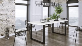 Moderní jídelní stůl Barbora 138x67cm, bílý