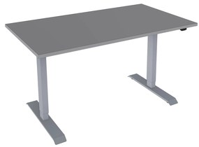 NOBL Dynamic Elektr. nastavitelný polohovací stůl 140x80 Dynamic Dekor stolové desky: šedá, Barva podnože: šedá