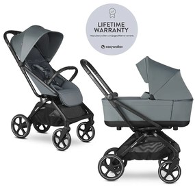 EASYWALKER Kočárek kombinovaný Rockey L Smooth Grey