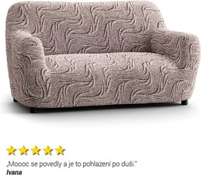Bielastické potahy BRILLANTE hnědé křeslo (š. 60 - 110 cm)