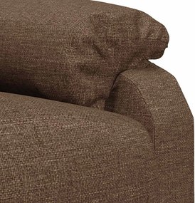 Polohovací křeslo hnědé textil 340179