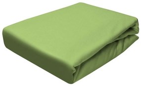 JR Prostěradlo Jersey Premium 120x60 cm - barva zelená