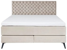 Boxspring postel oliver 200 x 200 béžová MUZZA