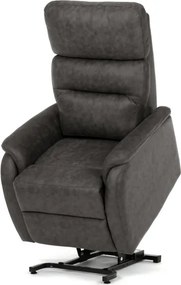 Polohovací křeslo černé, elektrické TV-L8904 BK3
