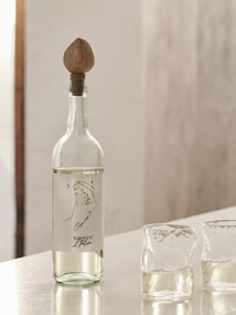 Ferm Living Sklenice na vodu Dimple 270 ml – set 2 ks, čirá barva, sklo