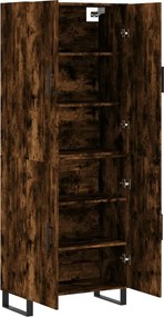 Skříň highboard kouřový dub 69,5 x 34 x 180 cm kompozitní dřevo 3195704