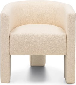Designové křeslo Lorraine bouclé béžové