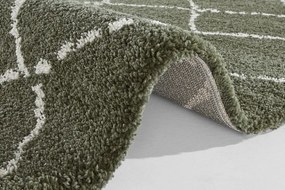 Mint Rugs - Hanse Home koberce Kusový koberec Allure 104404 Olive-Green/Cream - 80x150 cm